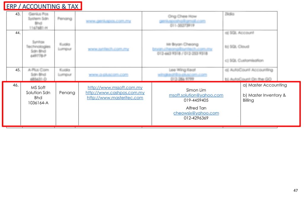 Latest Update – Master Accounting Software